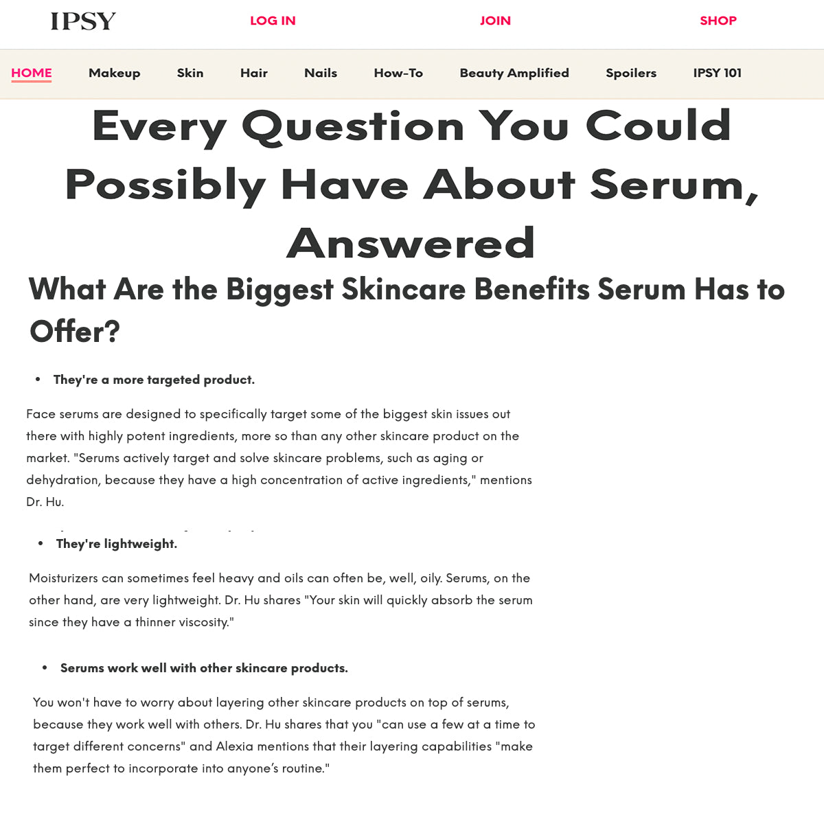 IPSY interviews Dr. Hu (CEO of acaderma) about Serum – Acaderma